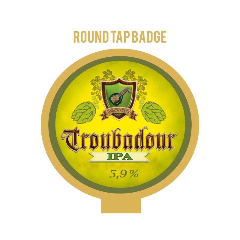 The Musketeers Troubadour Jack's Precious IPA ROUND badge